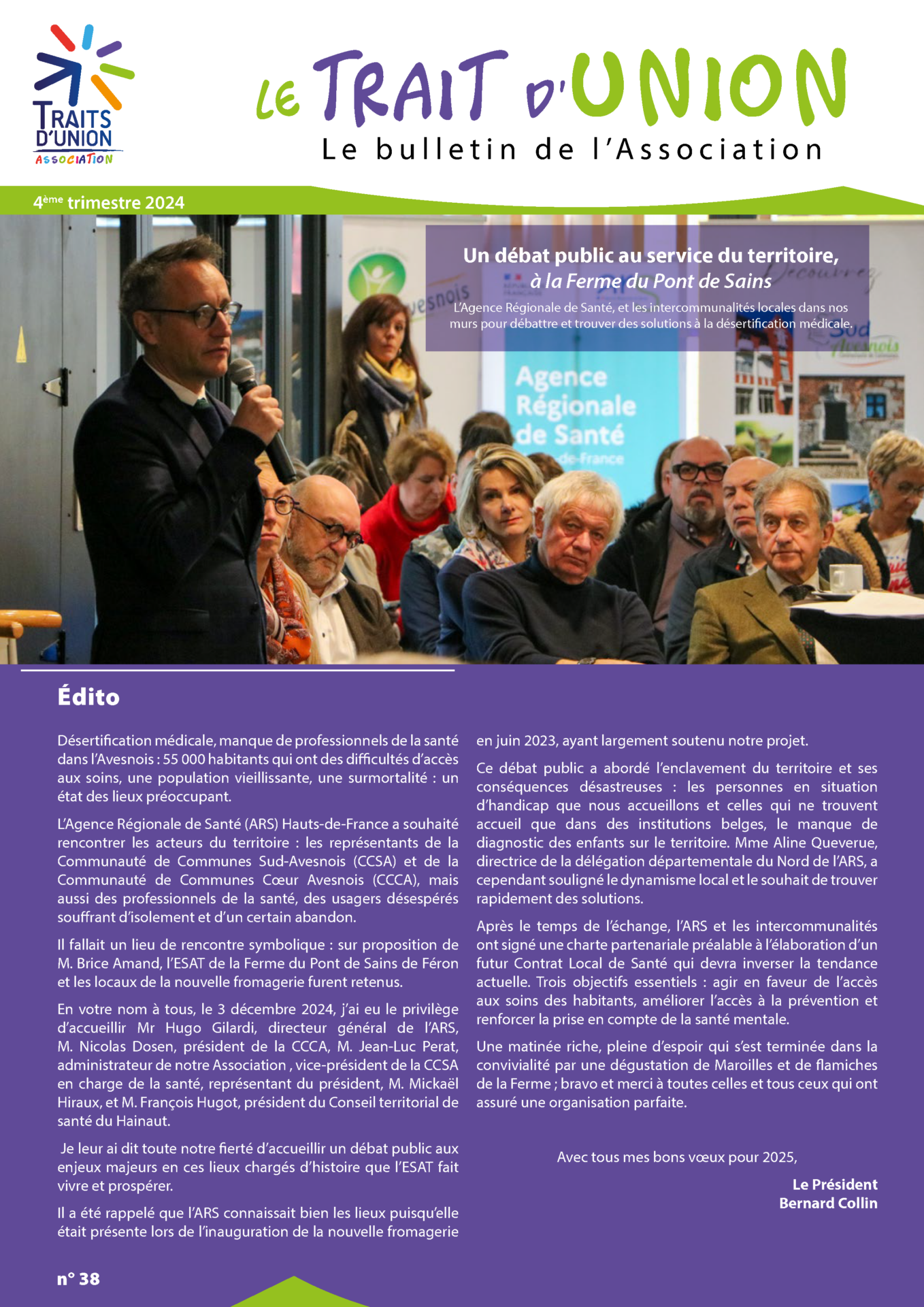 Bulletin trait d'union n°38 - 4ème trimestre 2024 - Association Traits ...